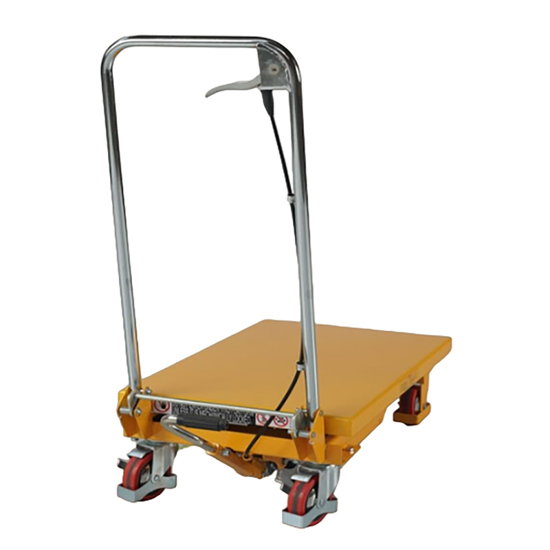 Single Scissor and Fordable Handle for Easy Storage | Scissor Lift ...